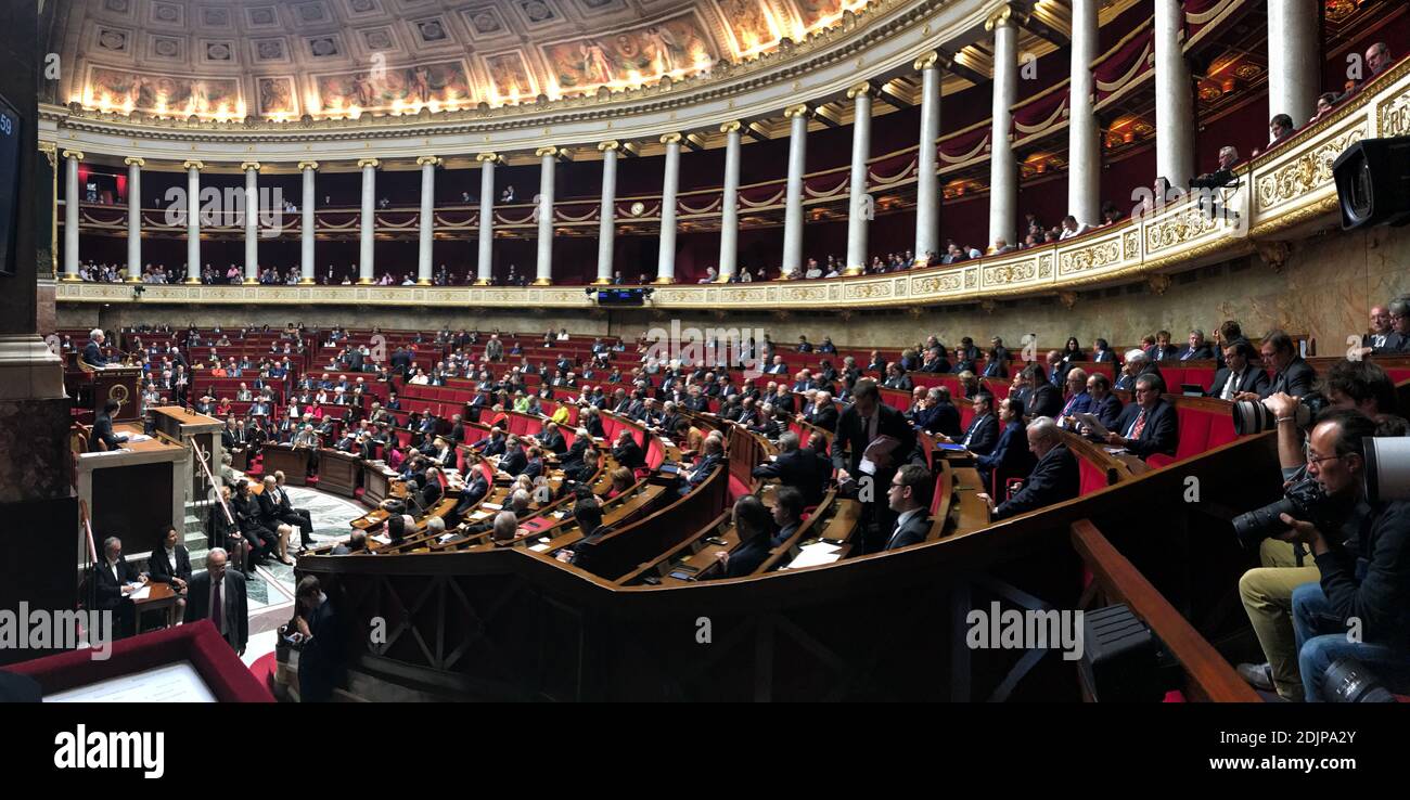 General view of National Assembly during a session of "Questions to the ...