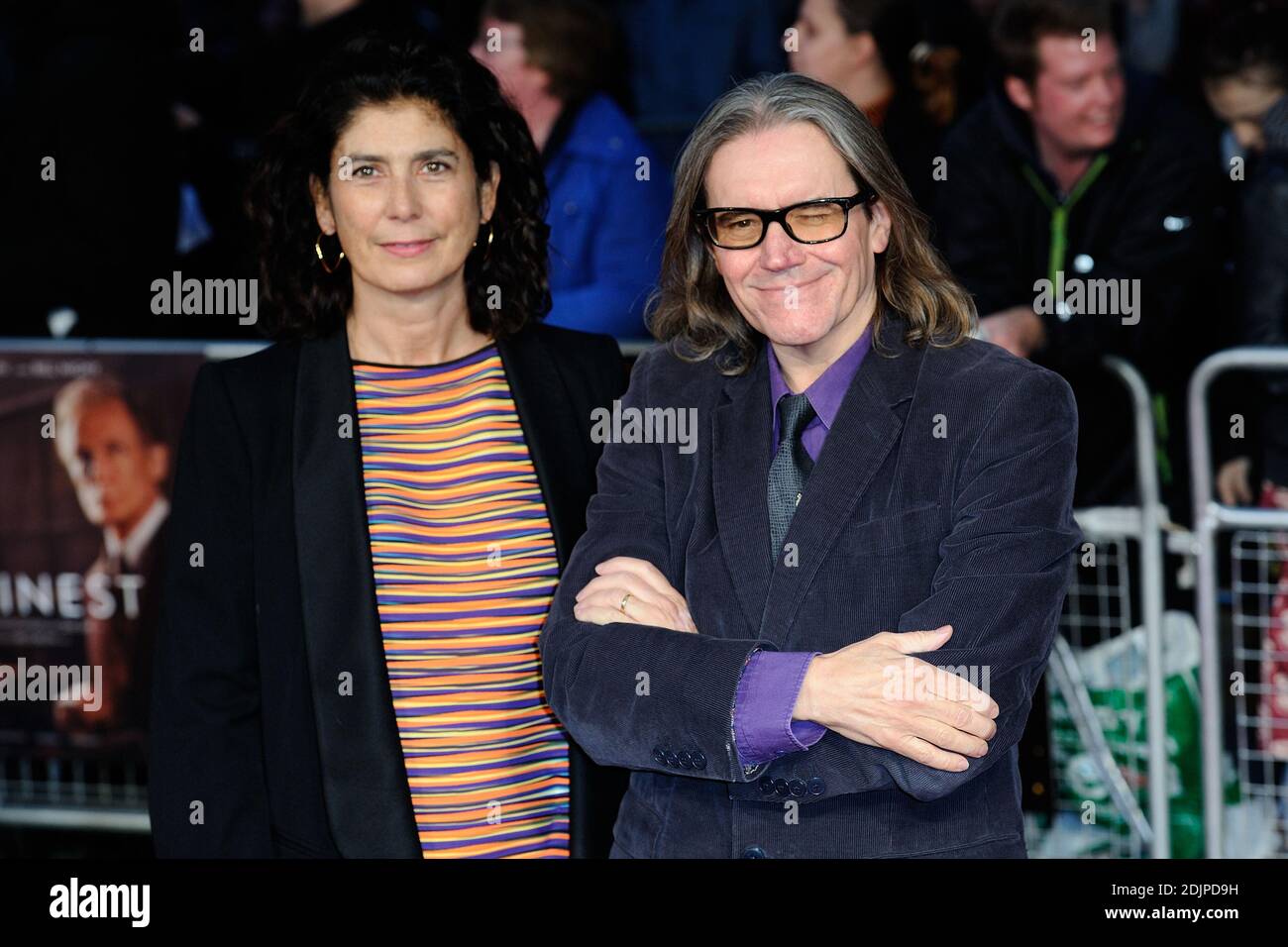 Amanda Posey and Stephen Woolley attending the Premiere of Their Finest ...