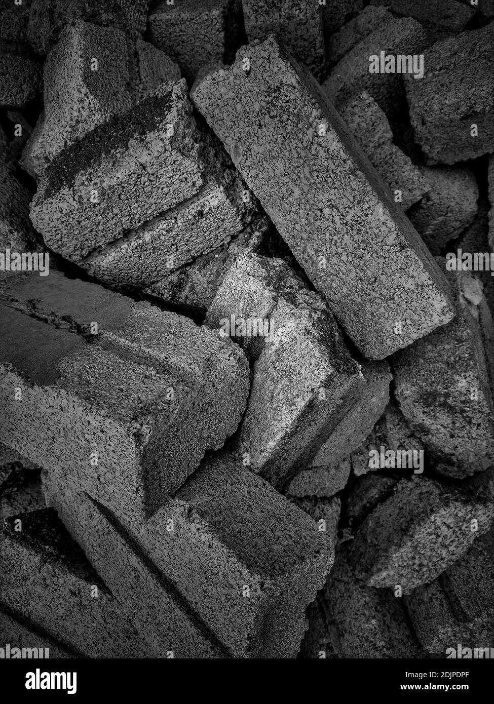 Group of bricks Black and White Stock Photos & Images - Alamy