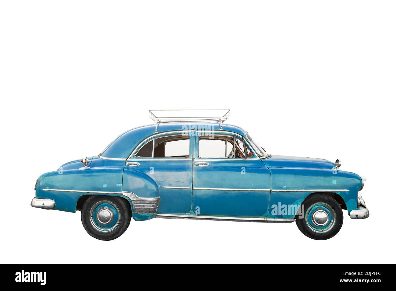 Vintage Blue Car Cut Out Stock Images & Pictures - Alamy