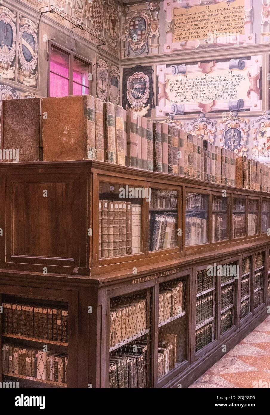 collection of ancient books in the splendid Municipal Library of ...