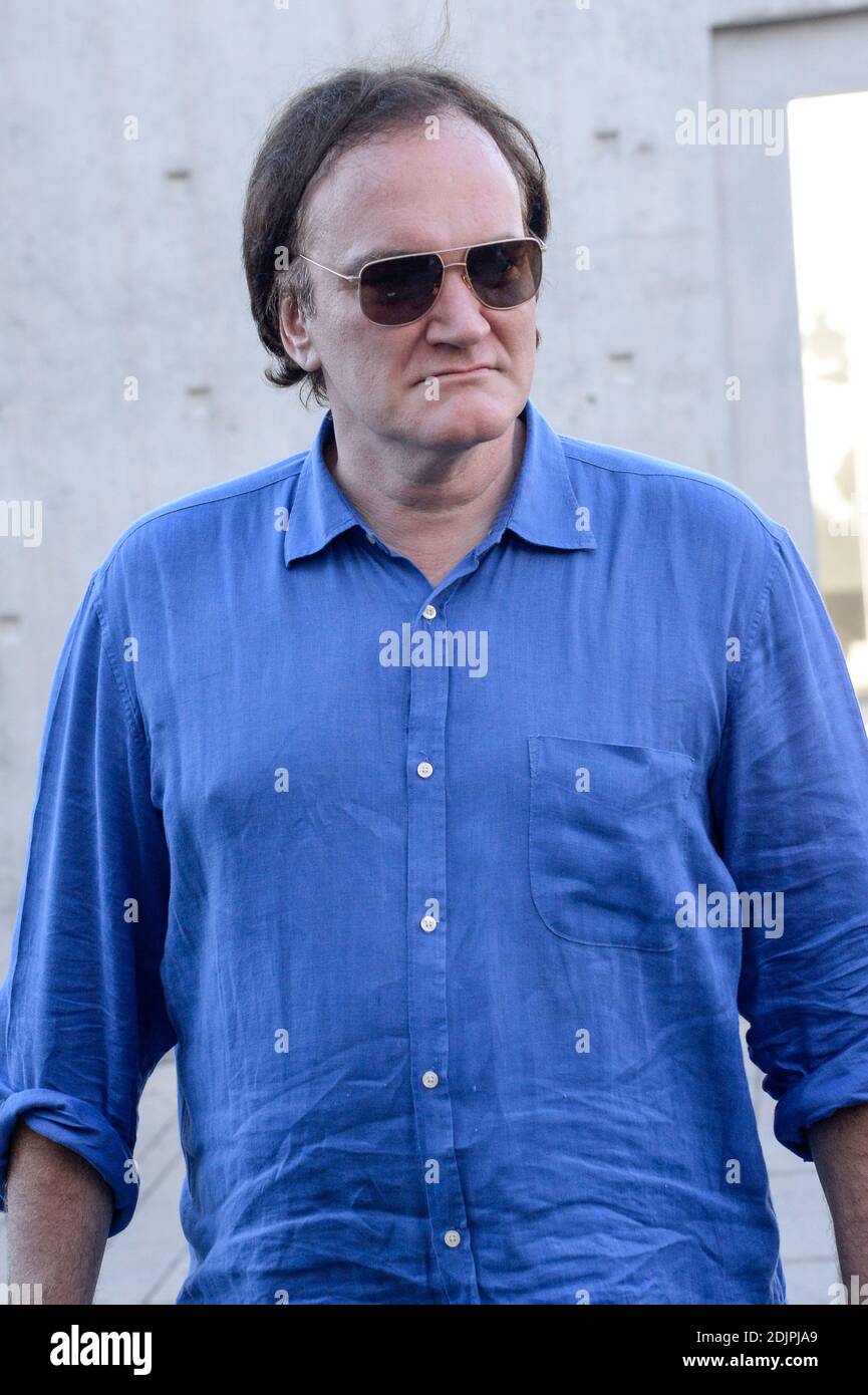 Quentin Tarantino attending the re-enactment of the first black and ...