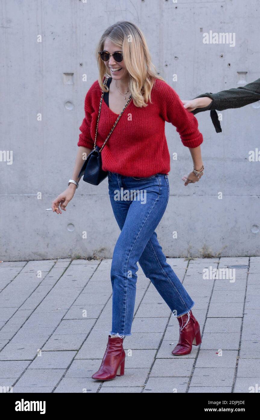 Alice Isaaz attending the re-enactment of the first black and white ...