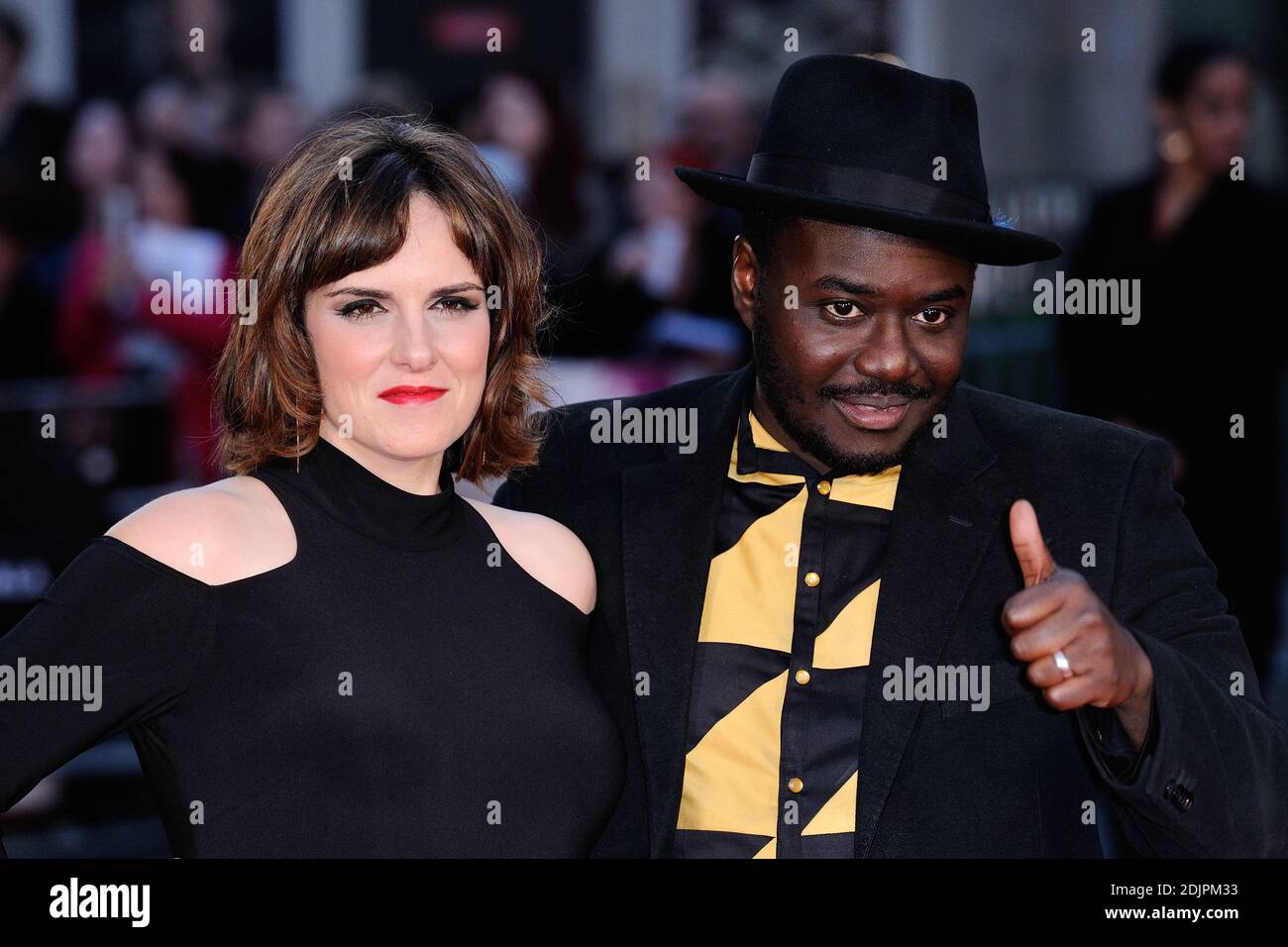 Anna Ceesay and Babo Ceesay attending the Premiere of Free Fire and the ...