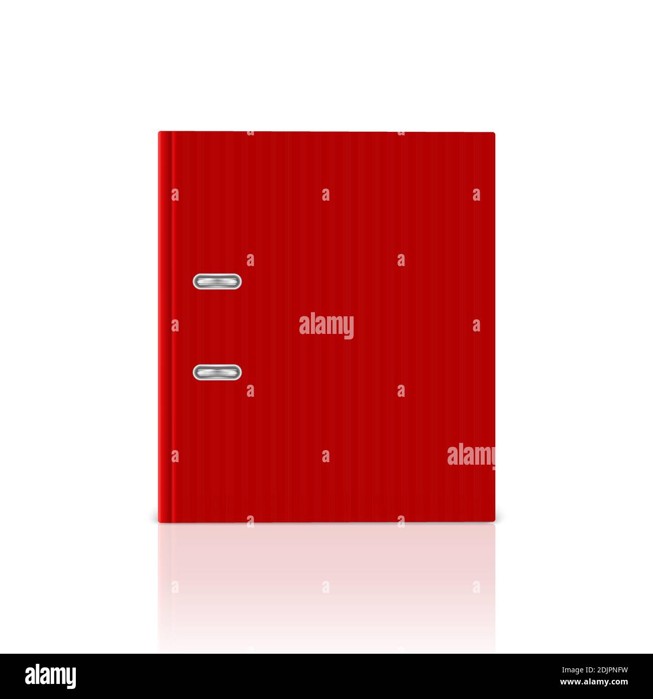 Vector 3d Closed Realistic Closed Red Blank Office Binder Cover with ...