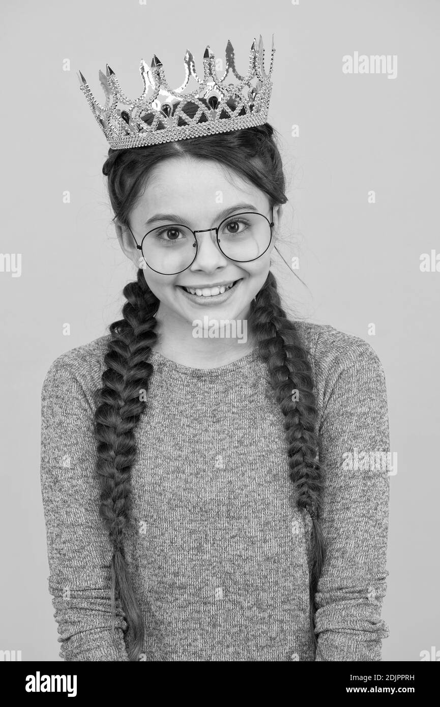 Such an honor for me. Little smart girl wear eyeglasses. Clever child ...