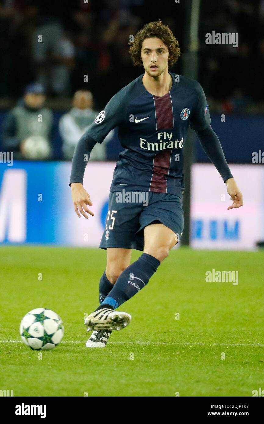PSG's Adrien Rabiot during the Group stage-Group A match of the ...