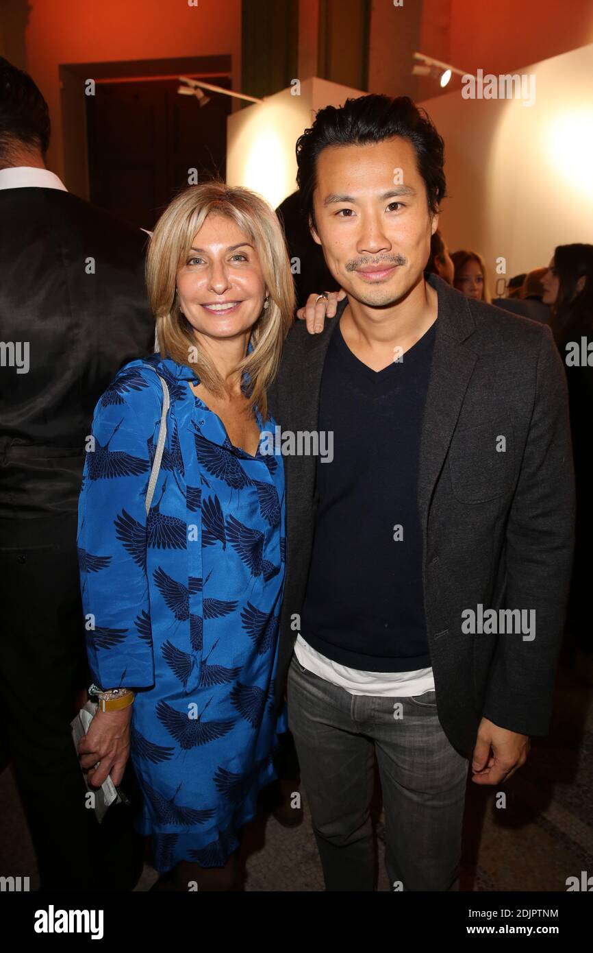 Karine Rolland and Fred Chau attending 'Orange' Party at the 43rd ...