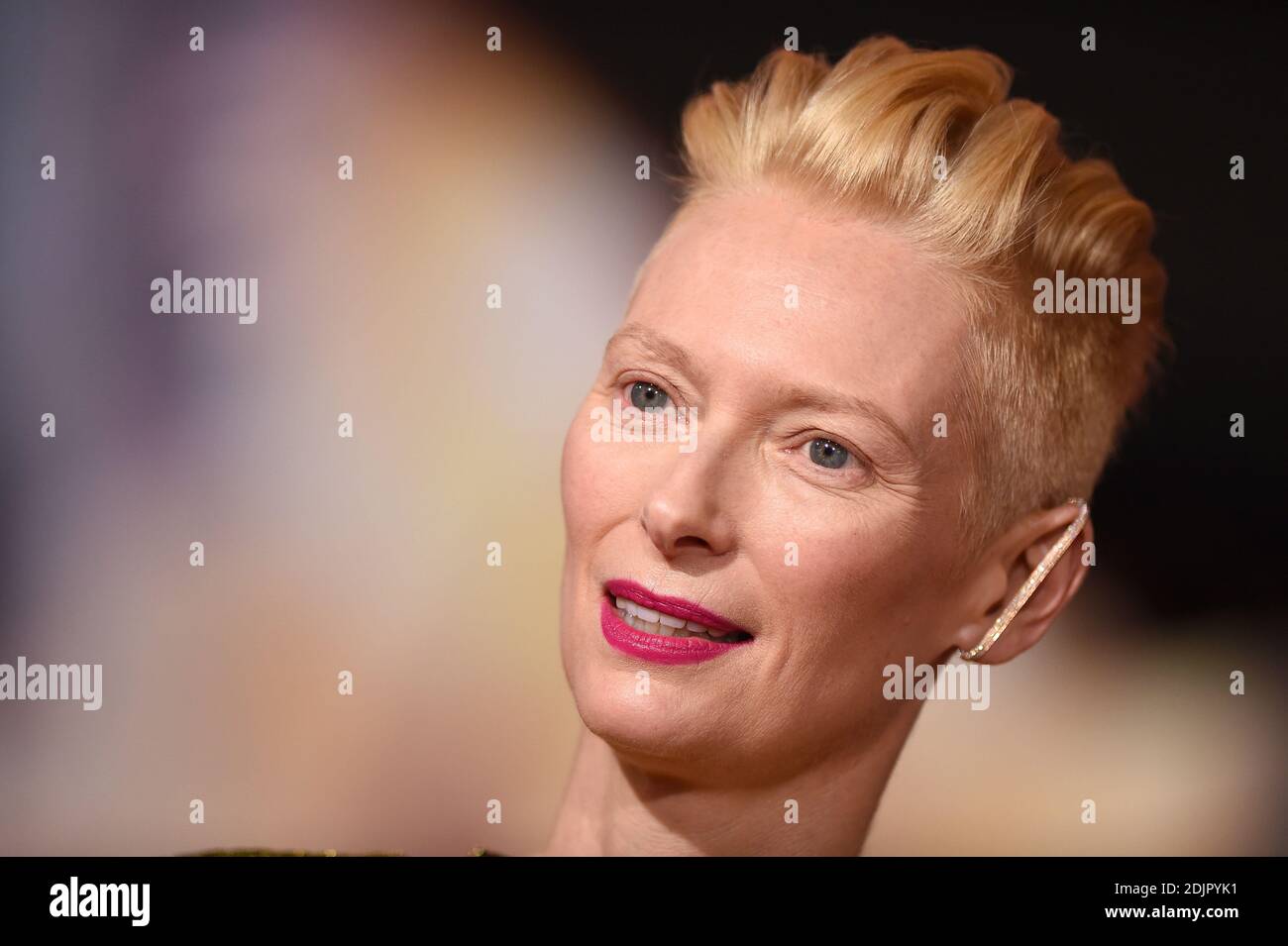 Tilda Swinton attends the premiere of Disney and Marvel Studios Doctor ...