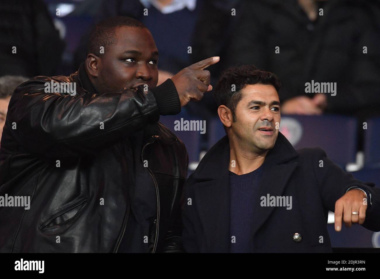Jamel Debbouze during the French First League soccer match PSG vs OM ...