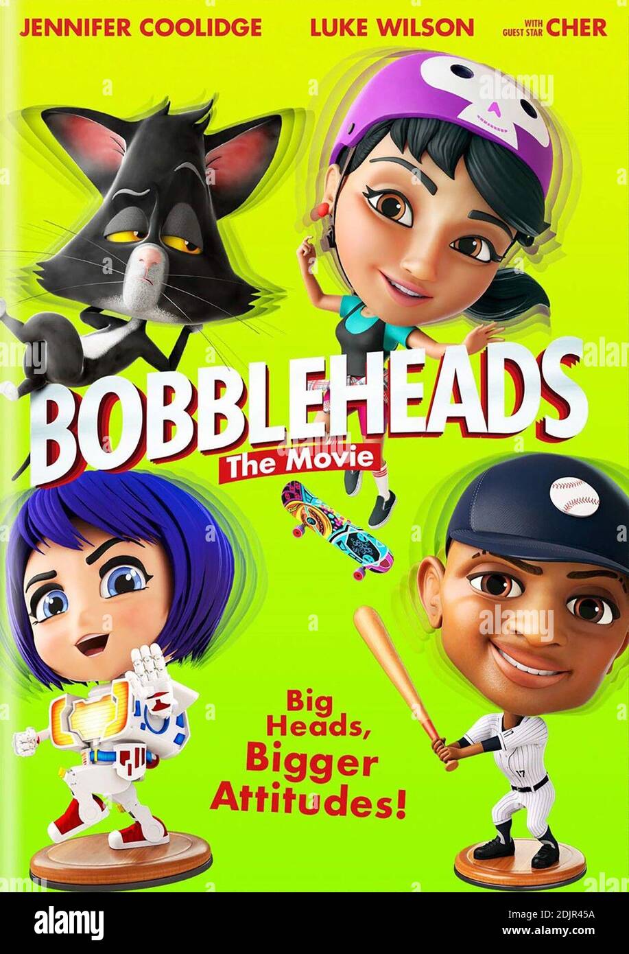 BOBBLEHEADS: THE MOVIE, poster, clockwise from top left: Purrbles ...