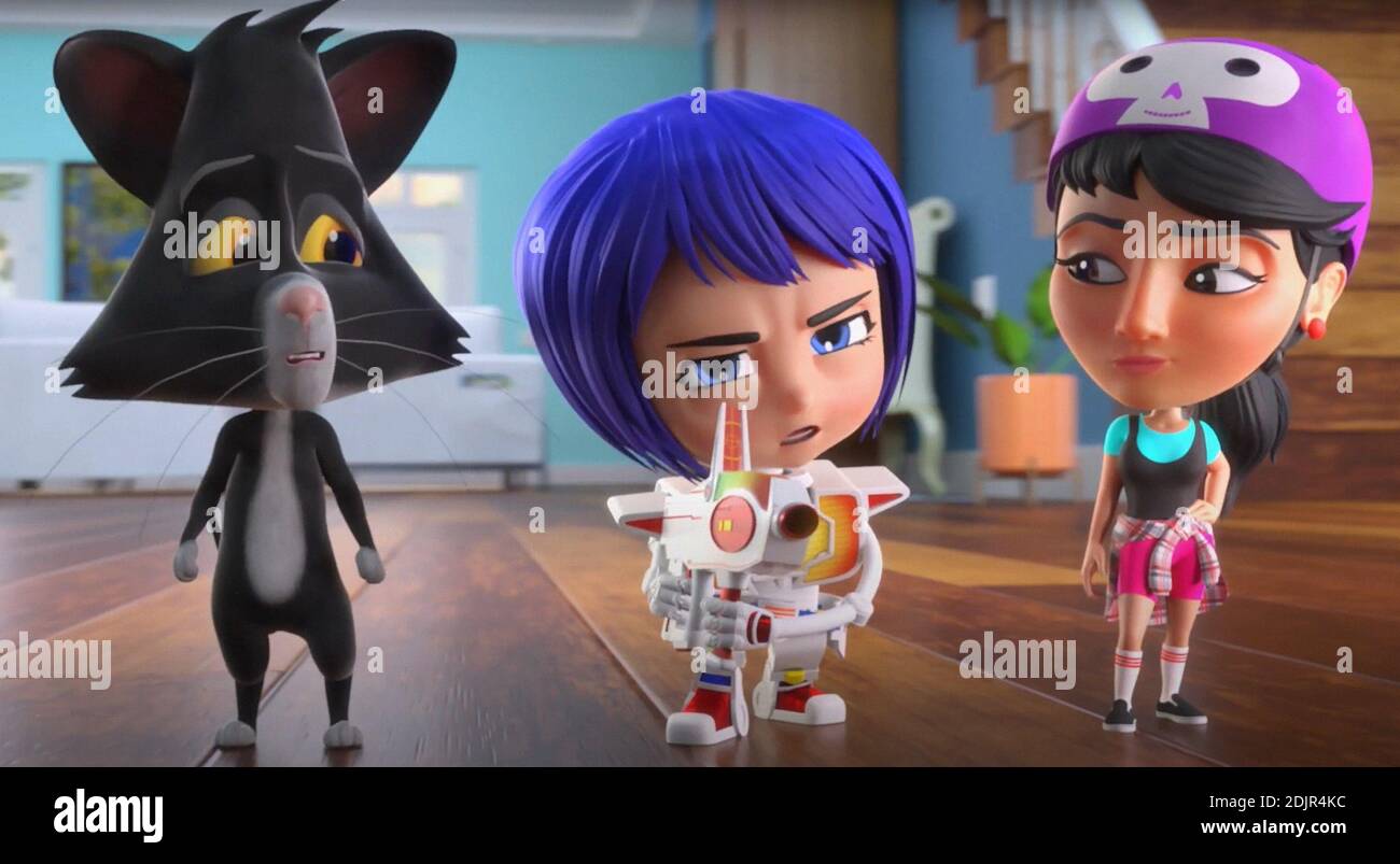 BOBBLEHEADS: THE MOVIE, from left: Purrbles (voice: Julian Sands ...