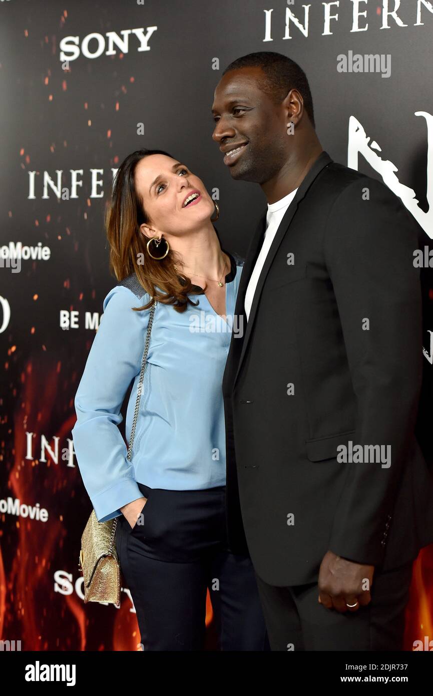 Hélène Sy and Omar Sy attend the premiere of Columbia Pictures "Inferno ...