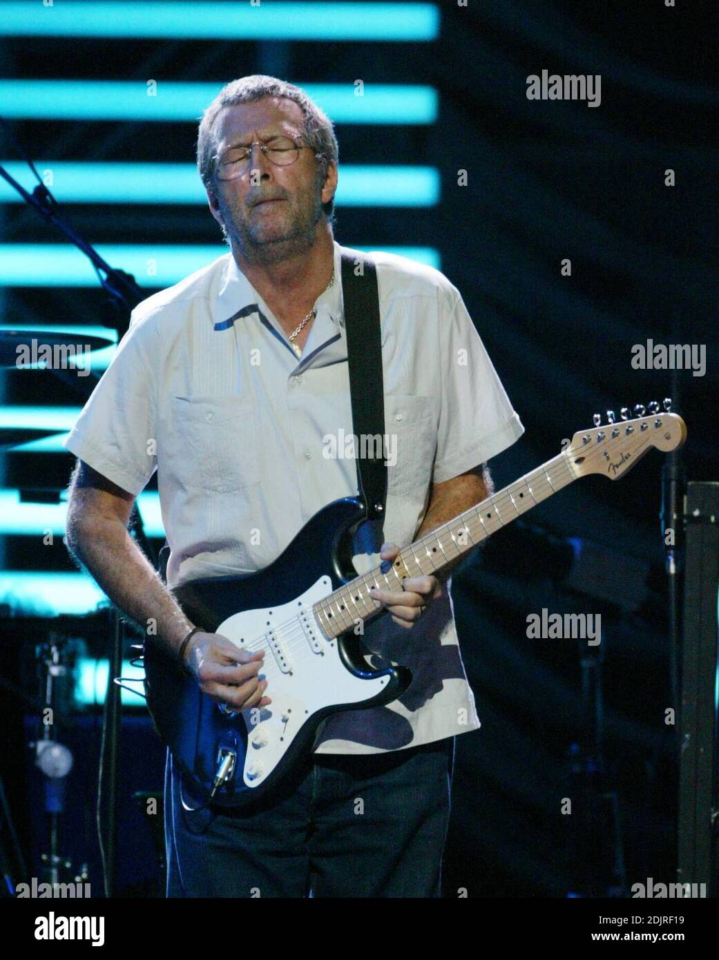 Eric Clapton rocks the crowd at the American Airlines Arena in Miami Fl ...