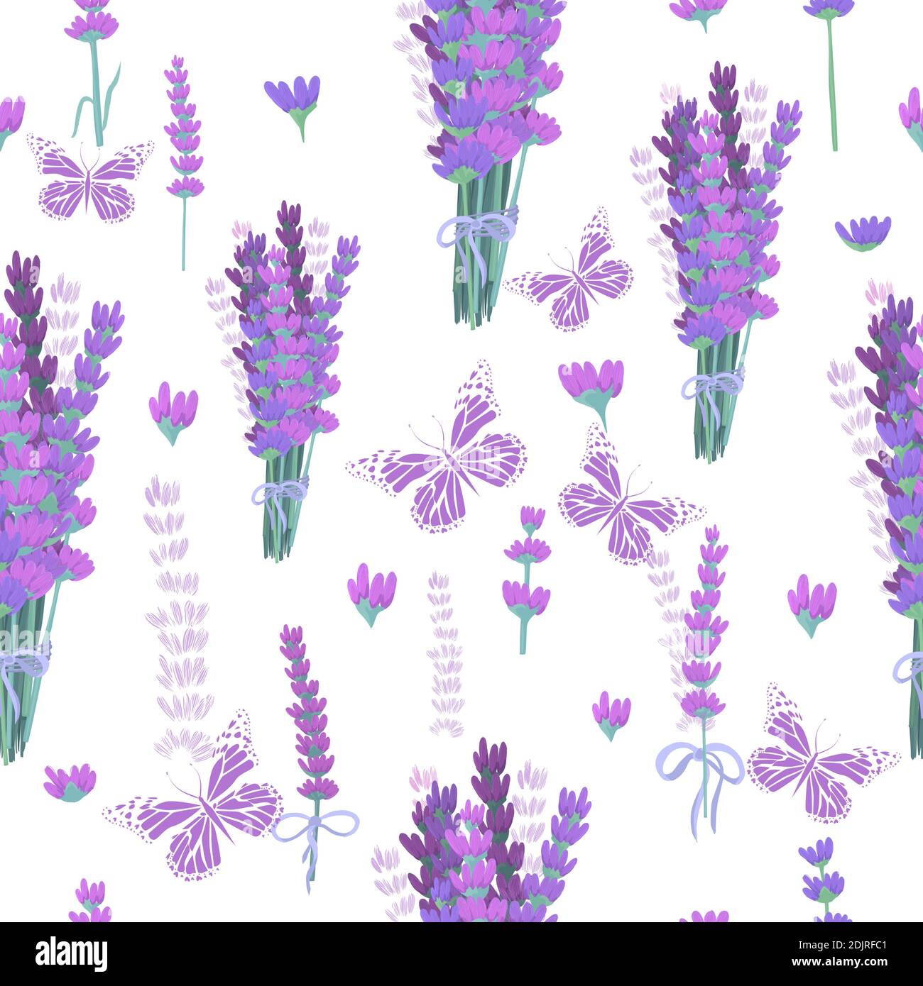 A seamless background with lavender. Vector illustration Stock Vector ...