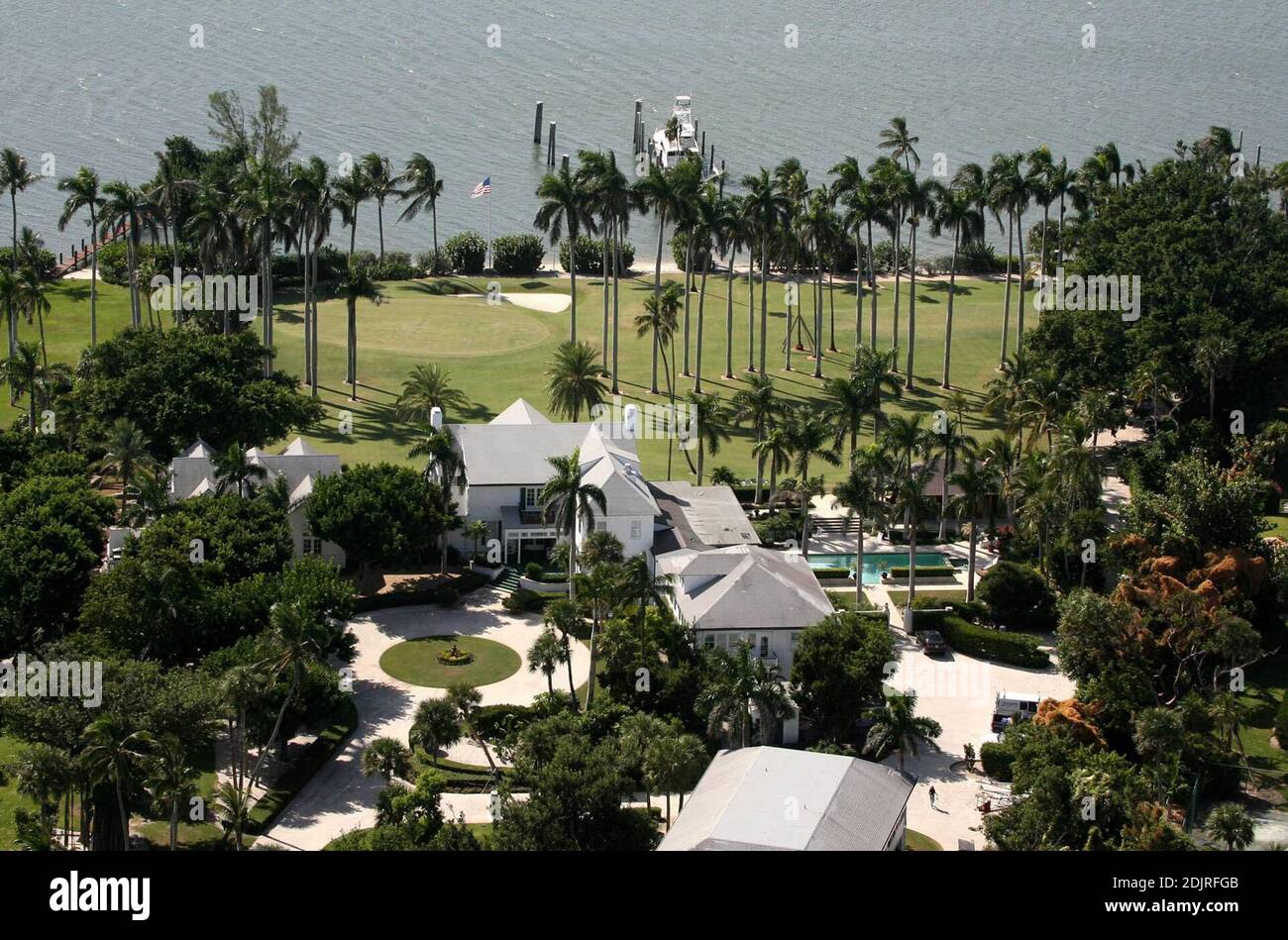 Aerial views of $22m luxury compound belonging to golf star Greg Norman ...