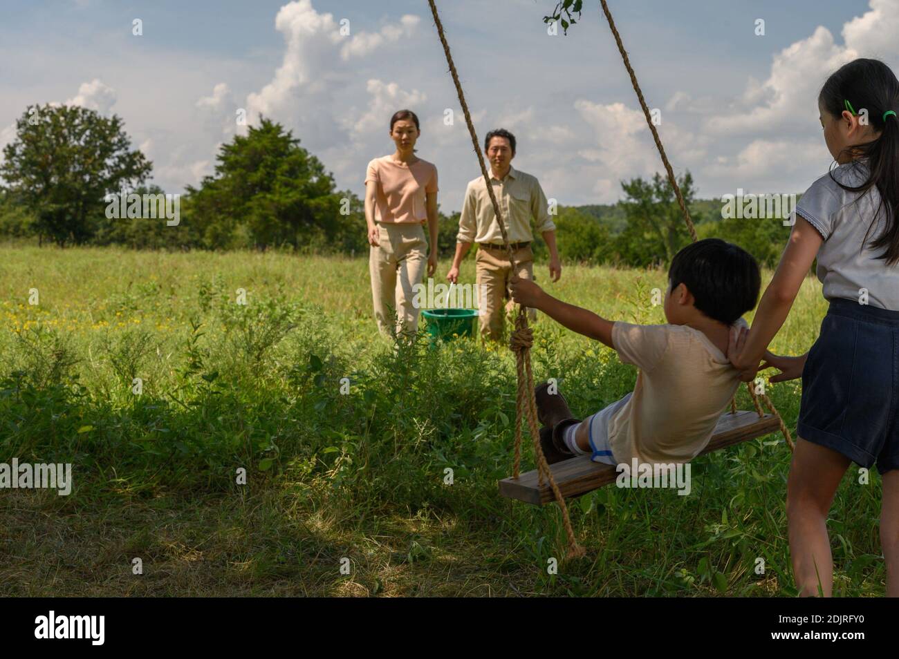 MINARI, from left: HAN Yeri, Steven YEUN, Alan S. KIM and Noel CHO ...