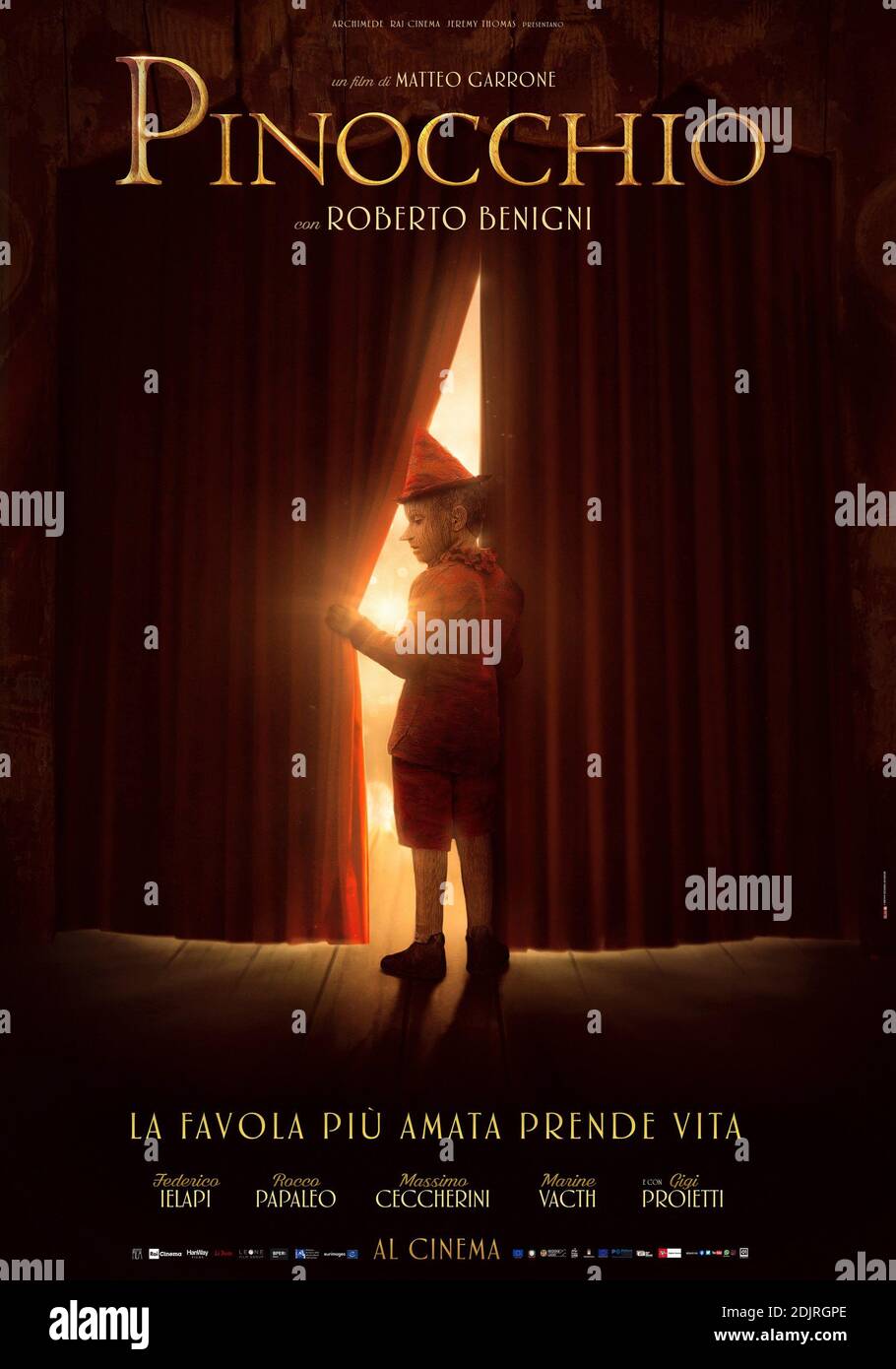 PINOCCHIO, Italian advance poster, Fernando Ielapi as Pinocchio, 2019 ...
