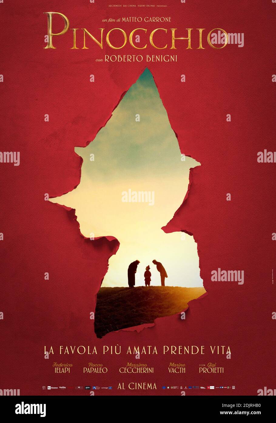 PINOCCHIO, Italian advance poster, cutout: Fernando Ielapi as Pinocchio ...