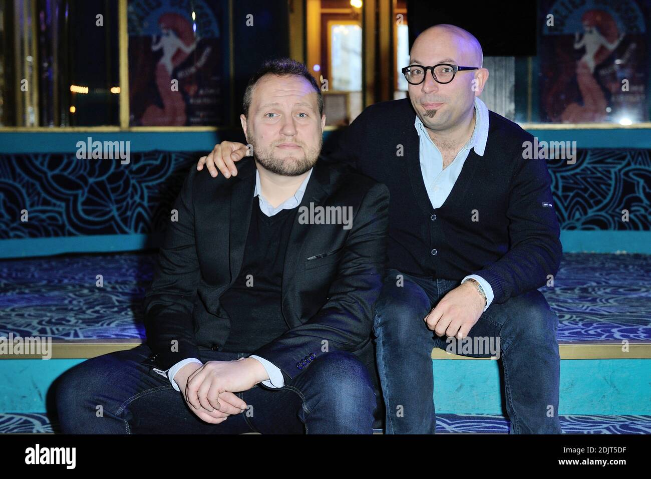 Oldelaf et Alain Berthier participent a La Grande Soiree de la Francovision aux Folies Bergeres ...