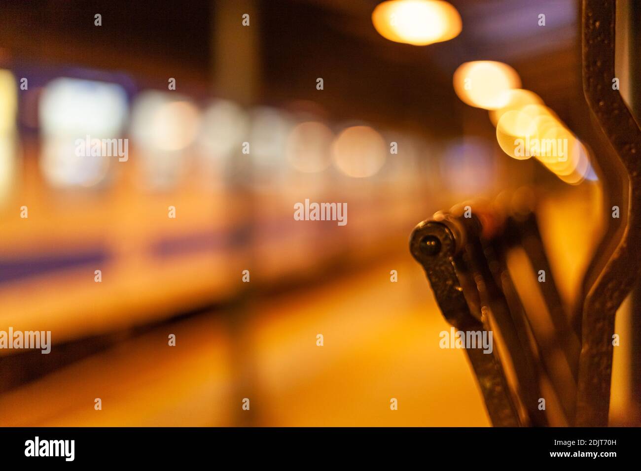 old hand-operated signs at the train station Stock Photo - Alamy