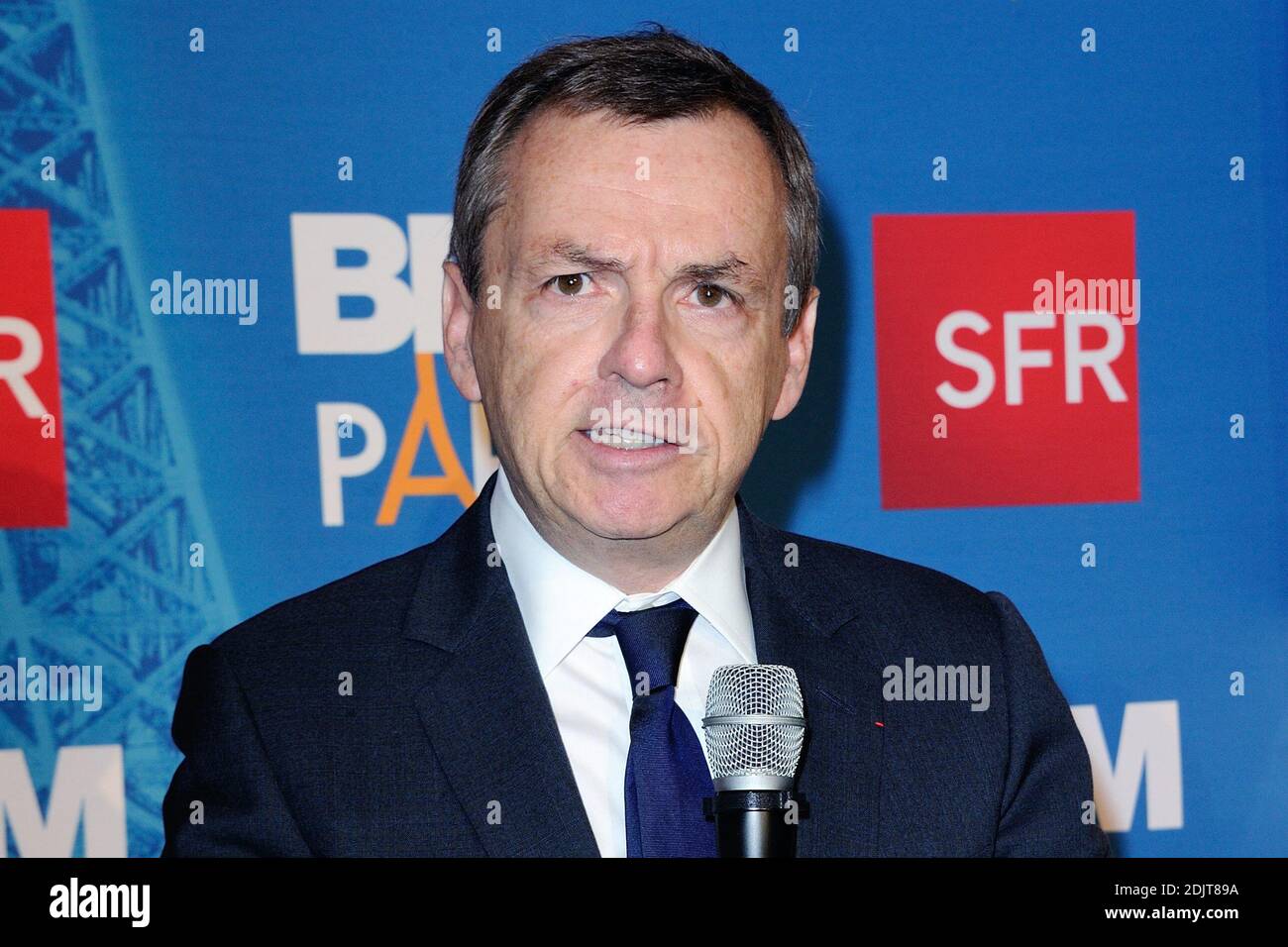 Alain Weill assiste au lancement de la chaine BFM Paris au Cafe de l ...