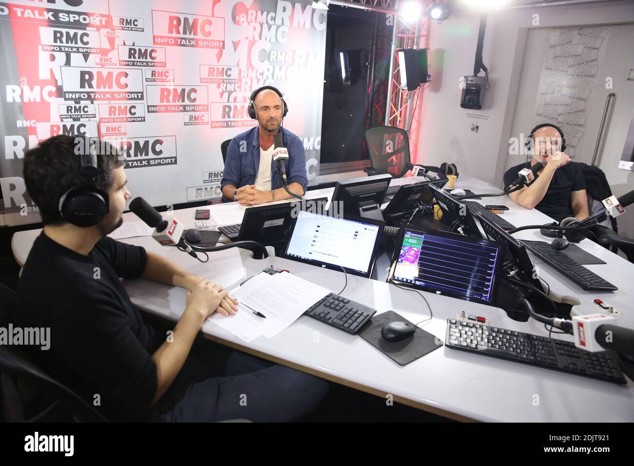 Exclusive - Jean-Louis Tourre, Christophe Dugarry et Frank Leboeuf at ...