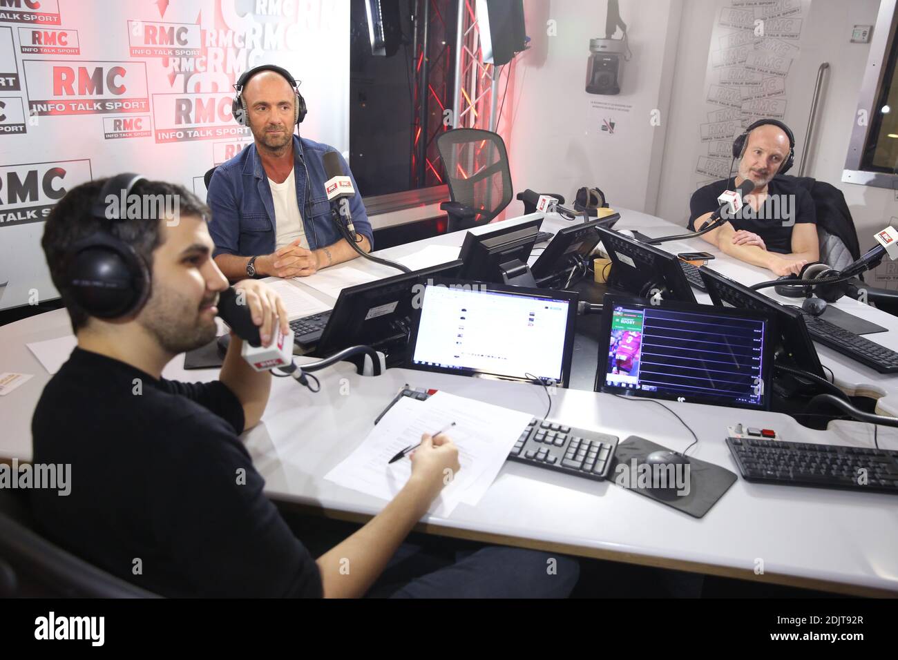 Exclusive - Jean-Louis Tourre, Christophe Dugarry et Frank Leboeuf at ...