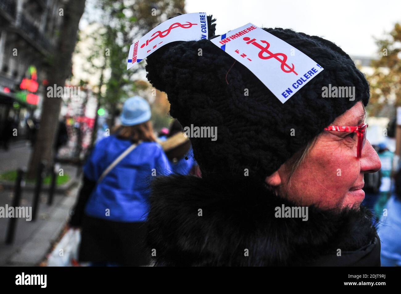 Hospital nurses, healthcare sector and their unions demonstrate in ...