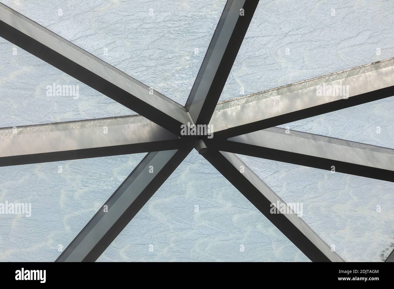 Singapore - October 21, 2019: Close-up of the dome and its architecture ...