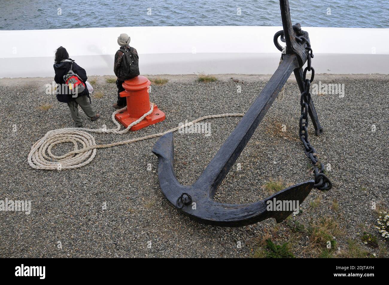 South America, Chile, Xll Region, Patagonia, Punta Arenas, port Stock ...
