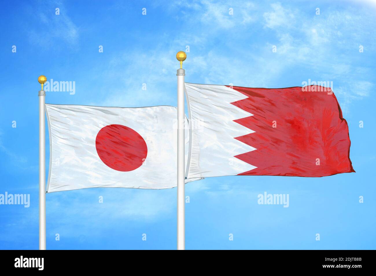Bahrain japan flag hi-res stock photography and images - Alamy