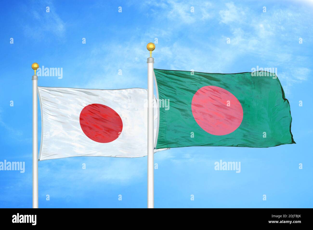 Japan bangladesh flag hi-res stock photography and images - Alamy