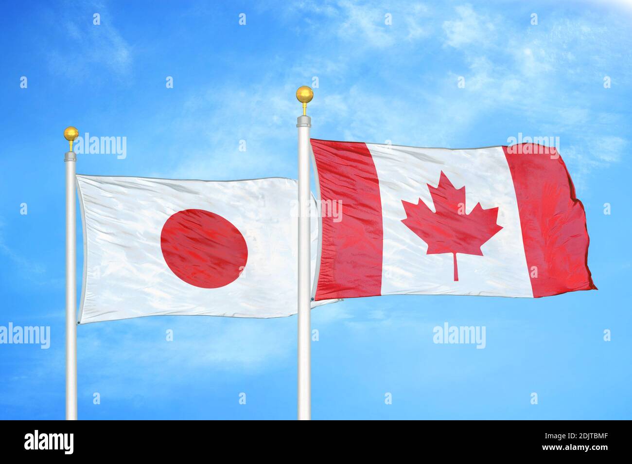 Japan canada flag hi-res stock photography and images - Alamy