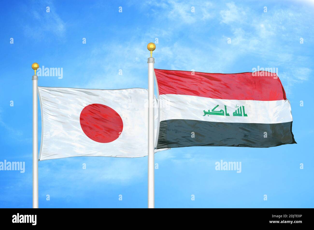 Iraq japan flag hi-res stock photography and images - Alamy