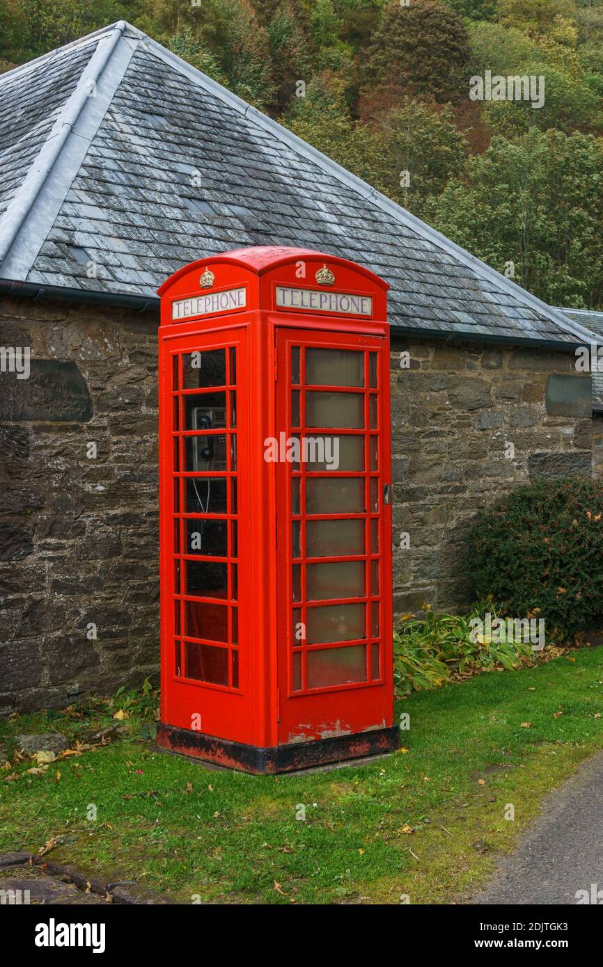 Scottish telephone booth travel hi-res stock photography and images - Alamy