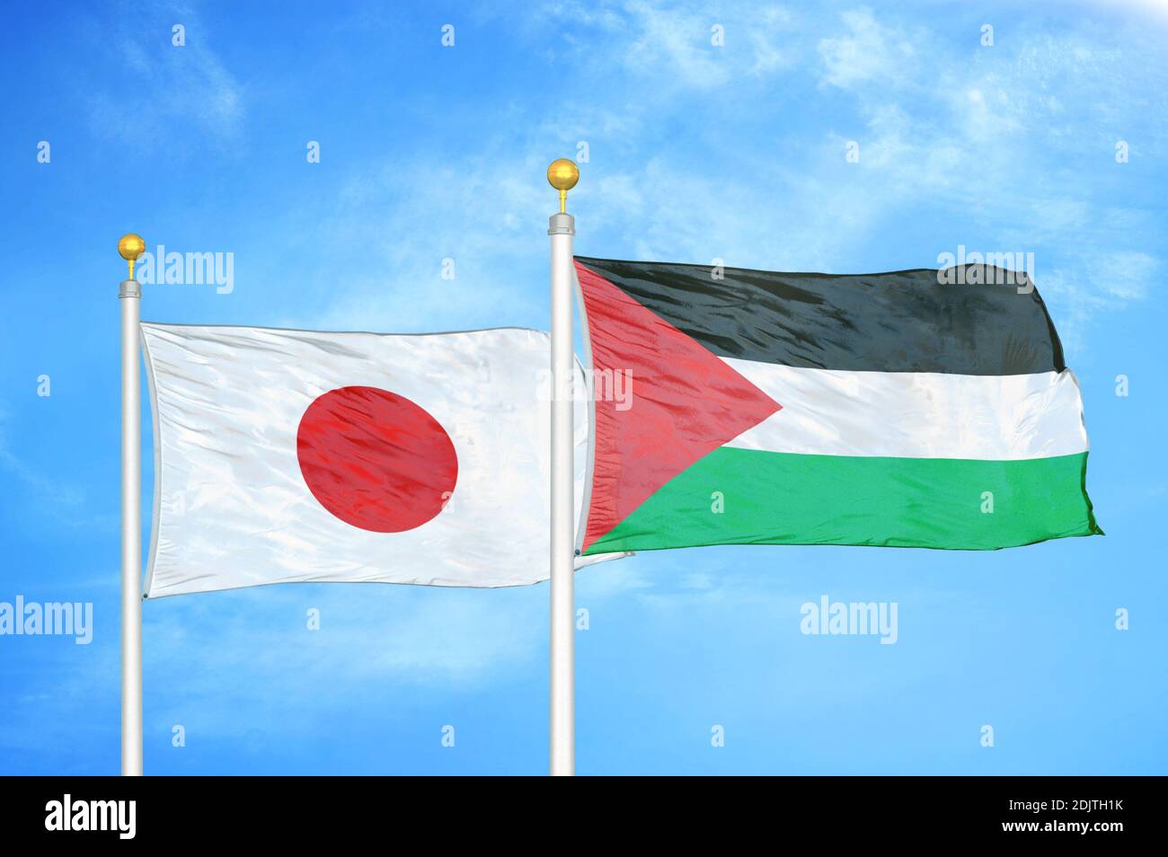 Japan palestine flag hi-res stock photography and images - Alamy
