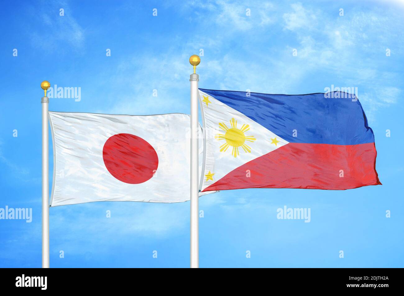 Japan philippines two flags hi-res stock photography and images - Alamy