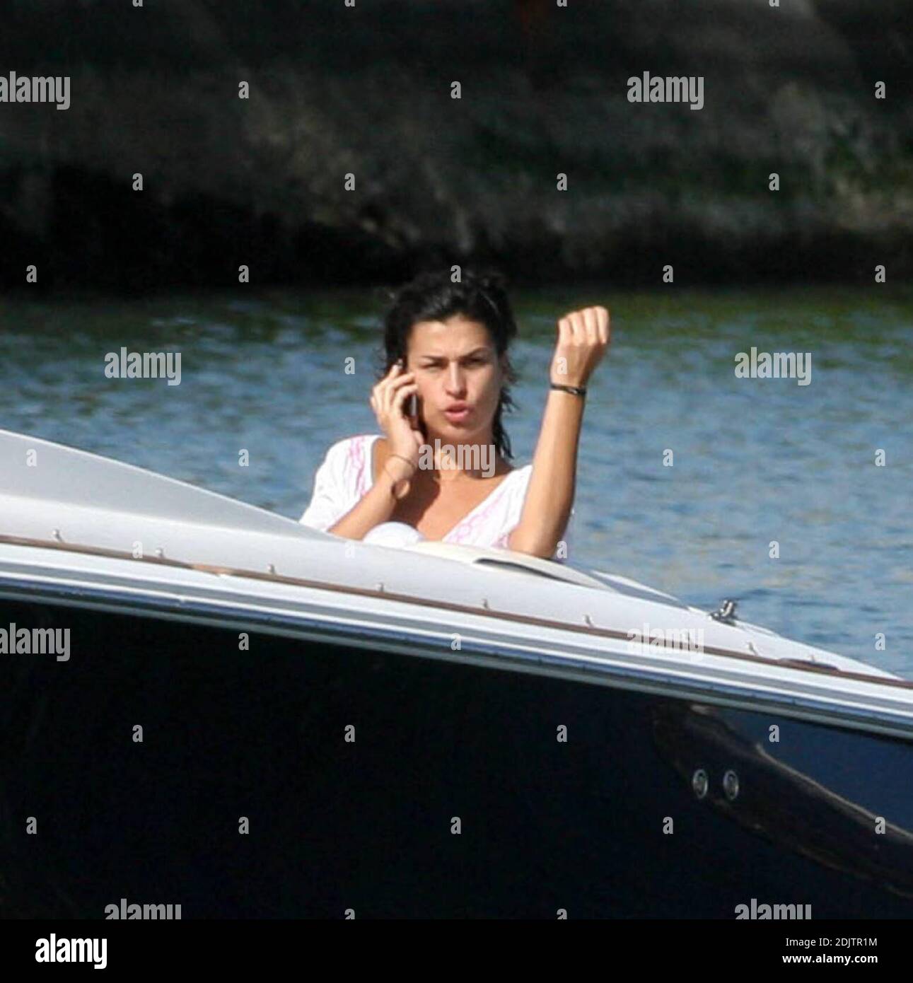 Latin crooner Alejandro Sanz takes a boat trip round Miami Bay with ...