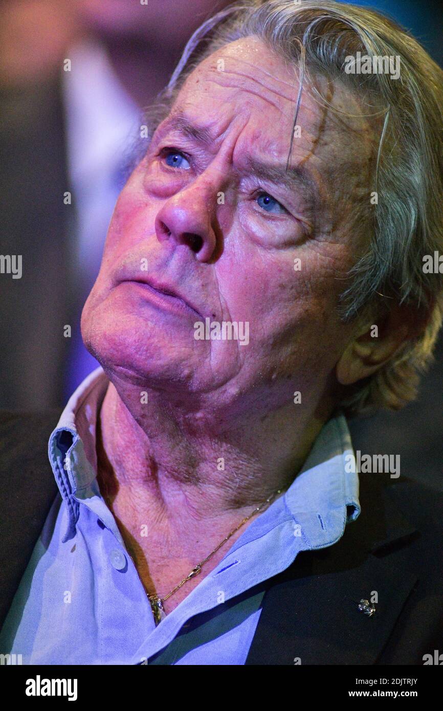 French actor Alain Delon attends a campaign meeting of former French ...