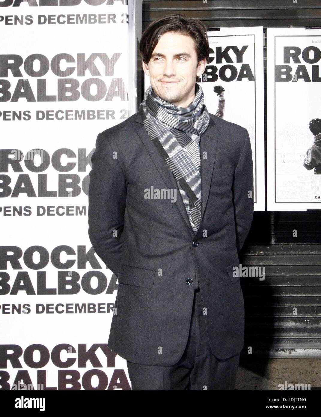 Actor Milo Ventimiglia at the Premiere of "Rocky Balboa" at the Prince ...