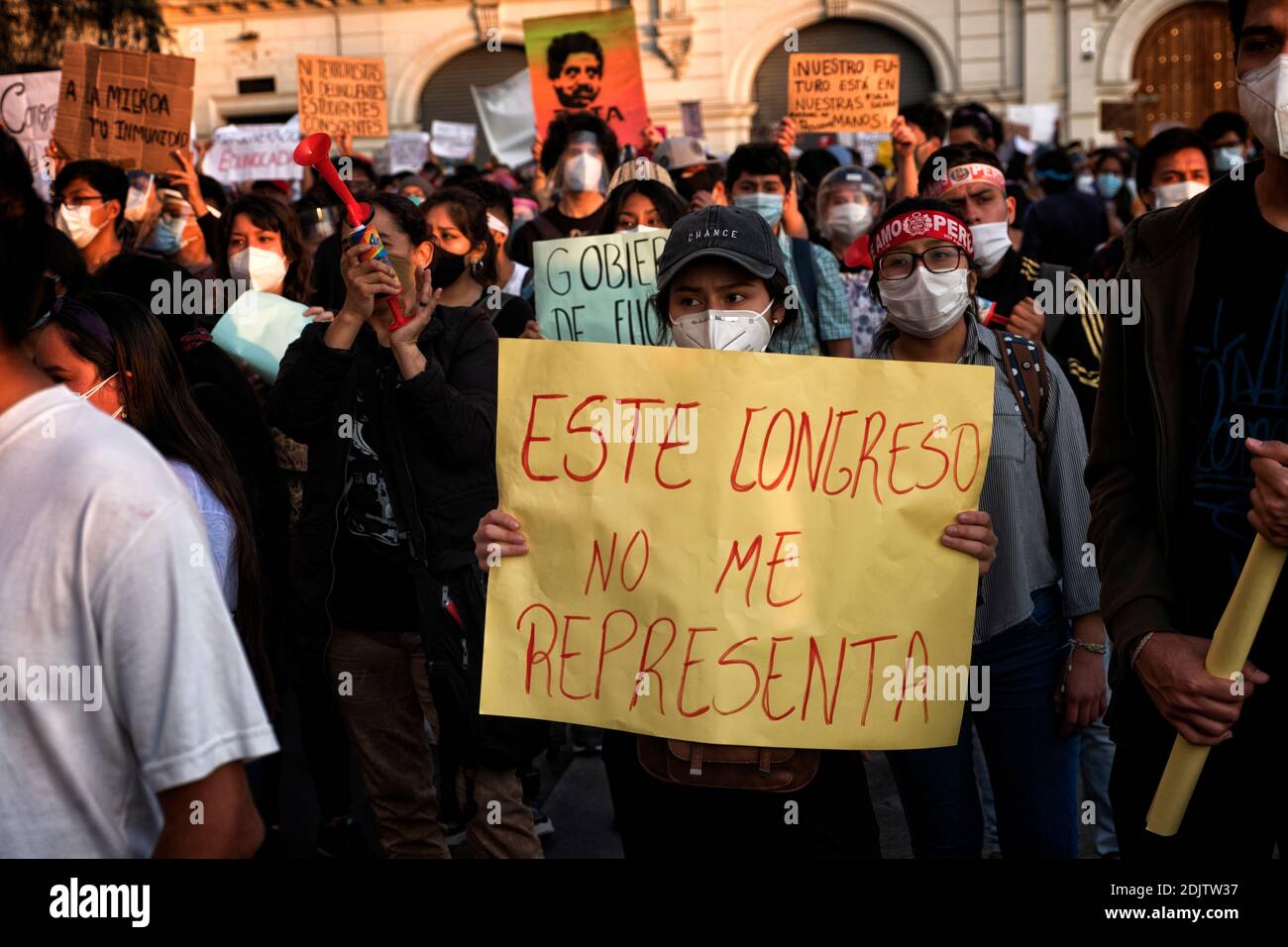 Marcha de Protesta. Lima, Peru Stock Photo - Alamy