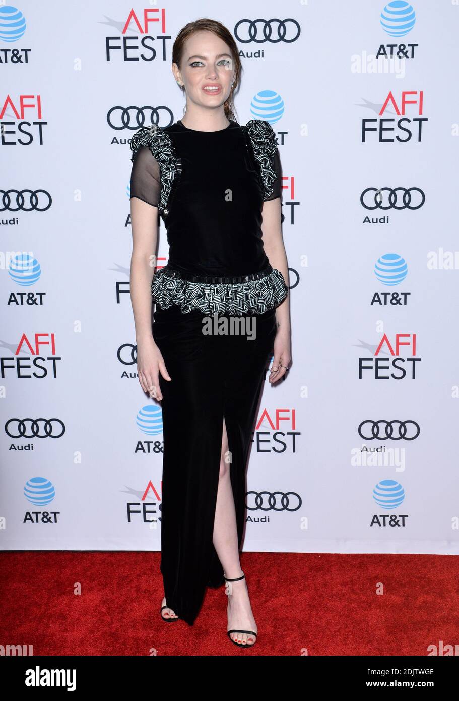 Emma Stone attends the premiere of 'LA LA LAND' at AFI Fest 2016 at The ...