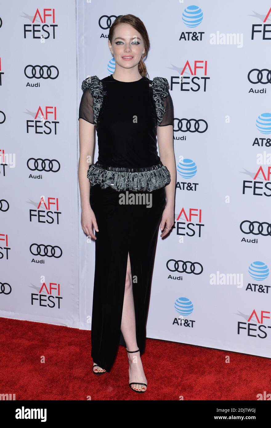 Emma Stone attends the premiere of 'LA LA LAND' at AFI Fest 2016 at The ...