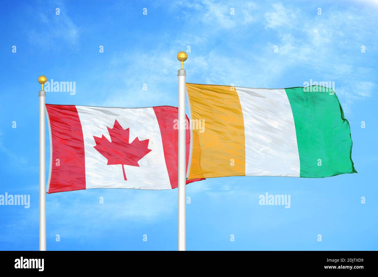 Canada cote divoire flag hi-res stock photography and images - Alamy