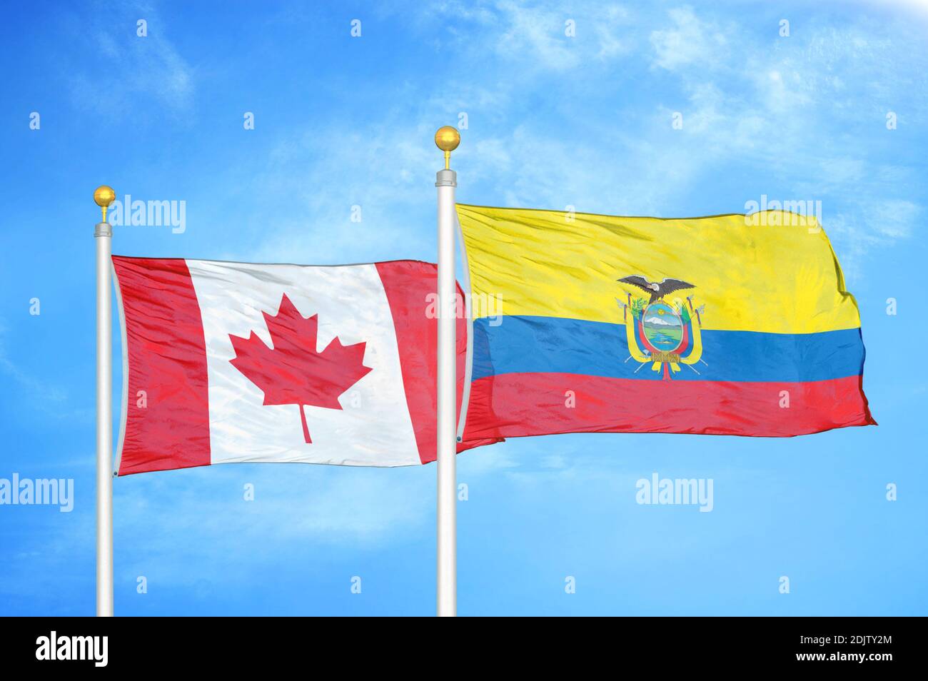 Ecuador canada flag hi-res stock photography and images - Alamy