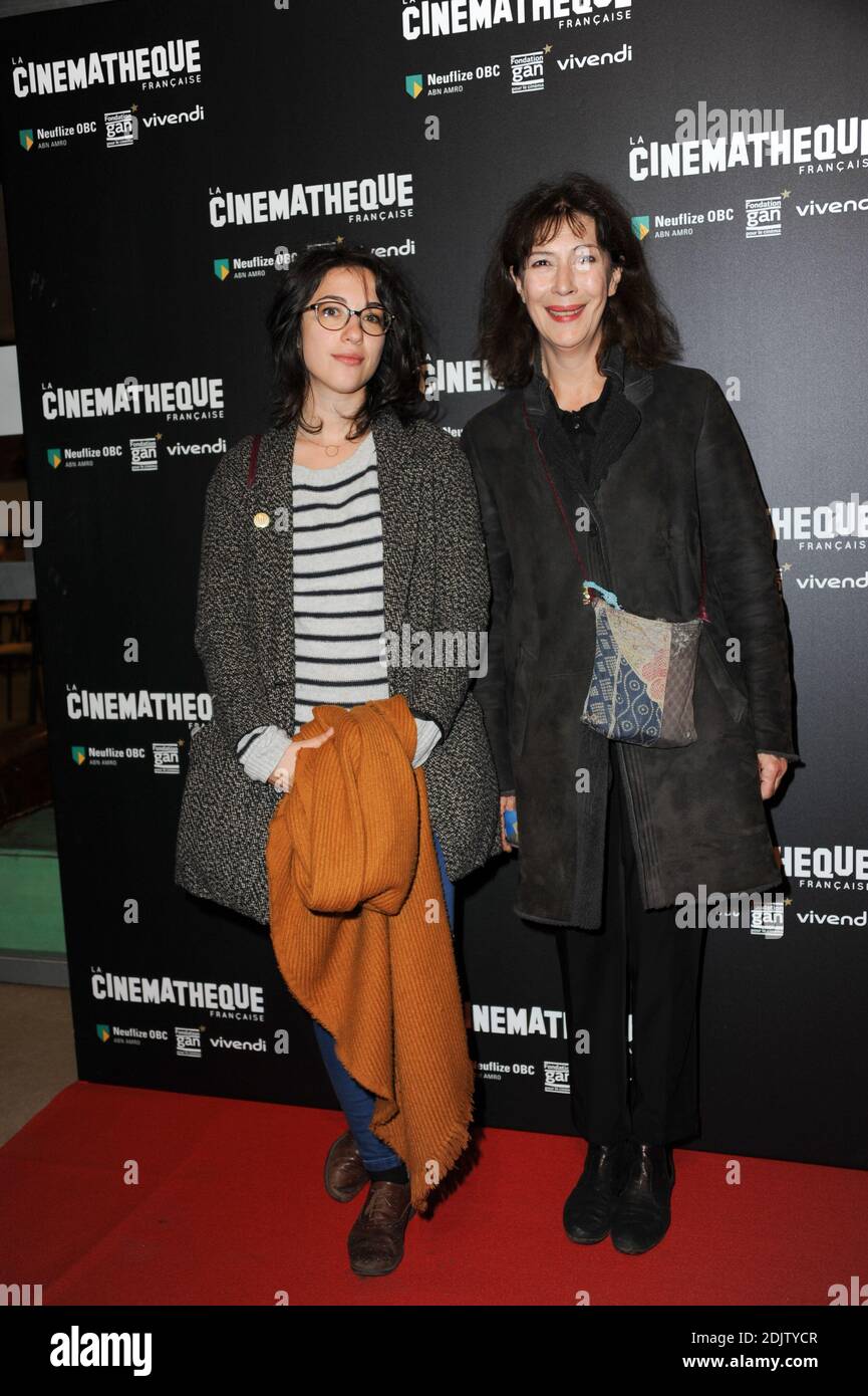 Actress Anne Alvaro and her daughter arriving to the tribute to ...