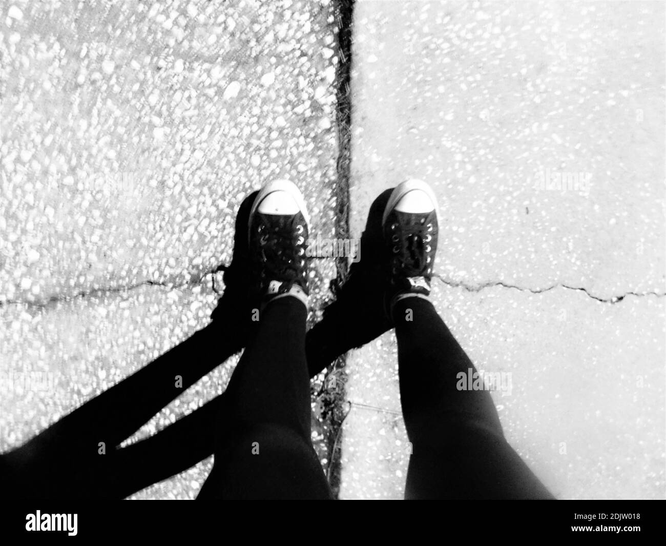 Monochromatic walkway Black and White Stock Photos & Images - Alamy