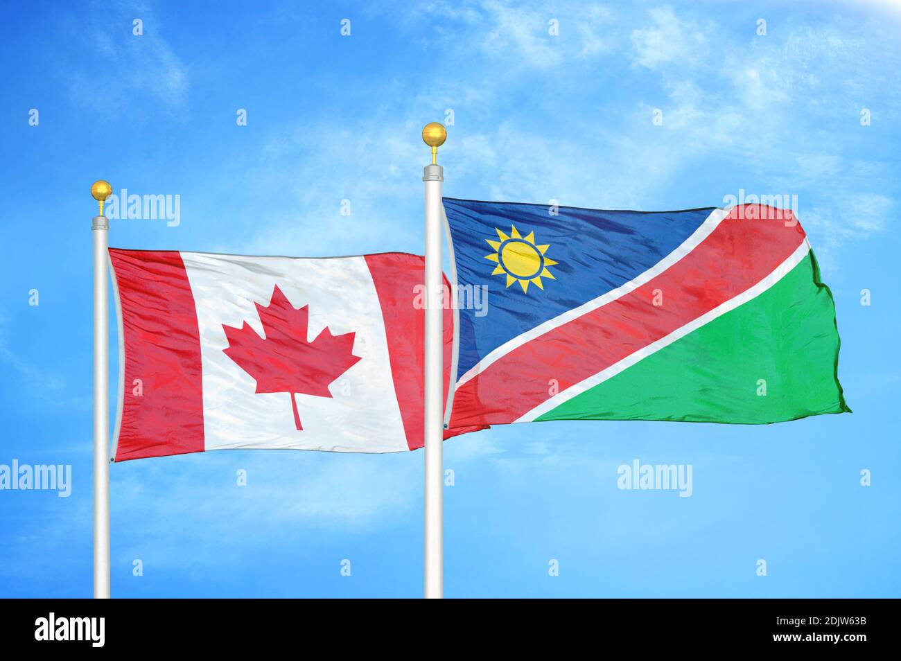 Canada namibia flag hi-res stock photography and images - Alamy