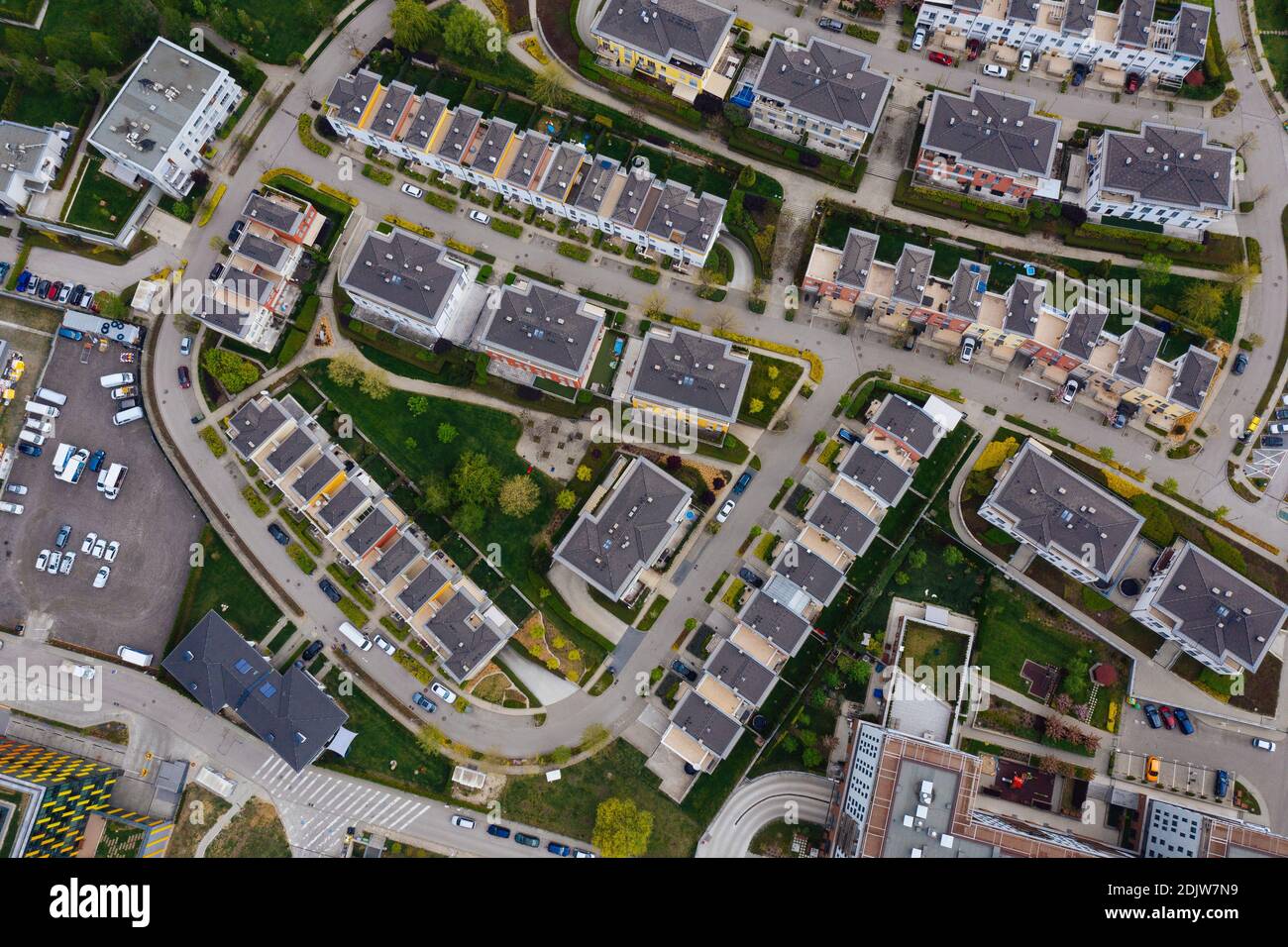 An aerial shot of a residential complex at daytime Stock Photo - Alamy